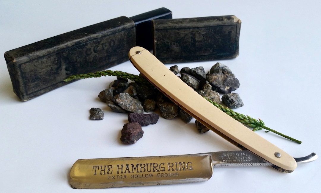 The Hamburg Ring Straight Razor Extra Hollow Ground Germany Macero ...