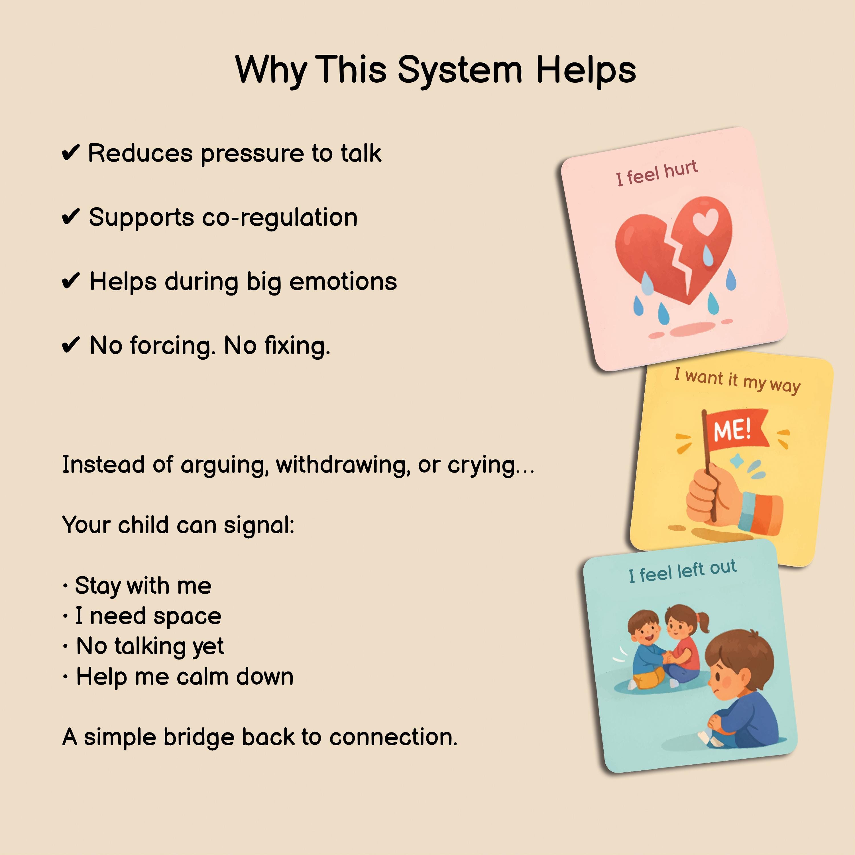 Calm Down Signal Cards for Kids | Non-verbal Communication Tool for Big ...