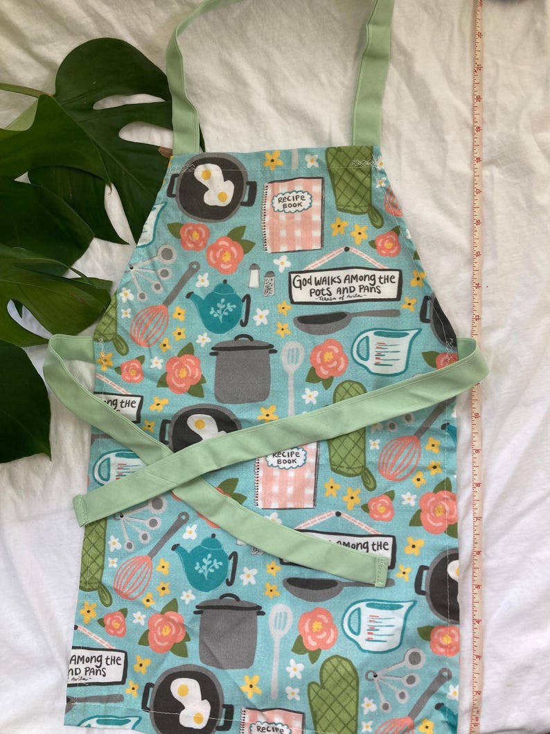 Kids Cooking Faith Inspired Apron Dress Up, Catholic Saint Apron ...