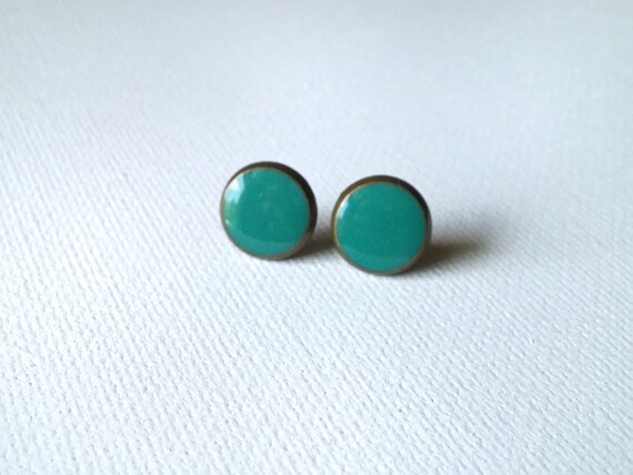 Grayed Jade Earrings Greyed Jade Studs Gray Jade Earrings | Etsy