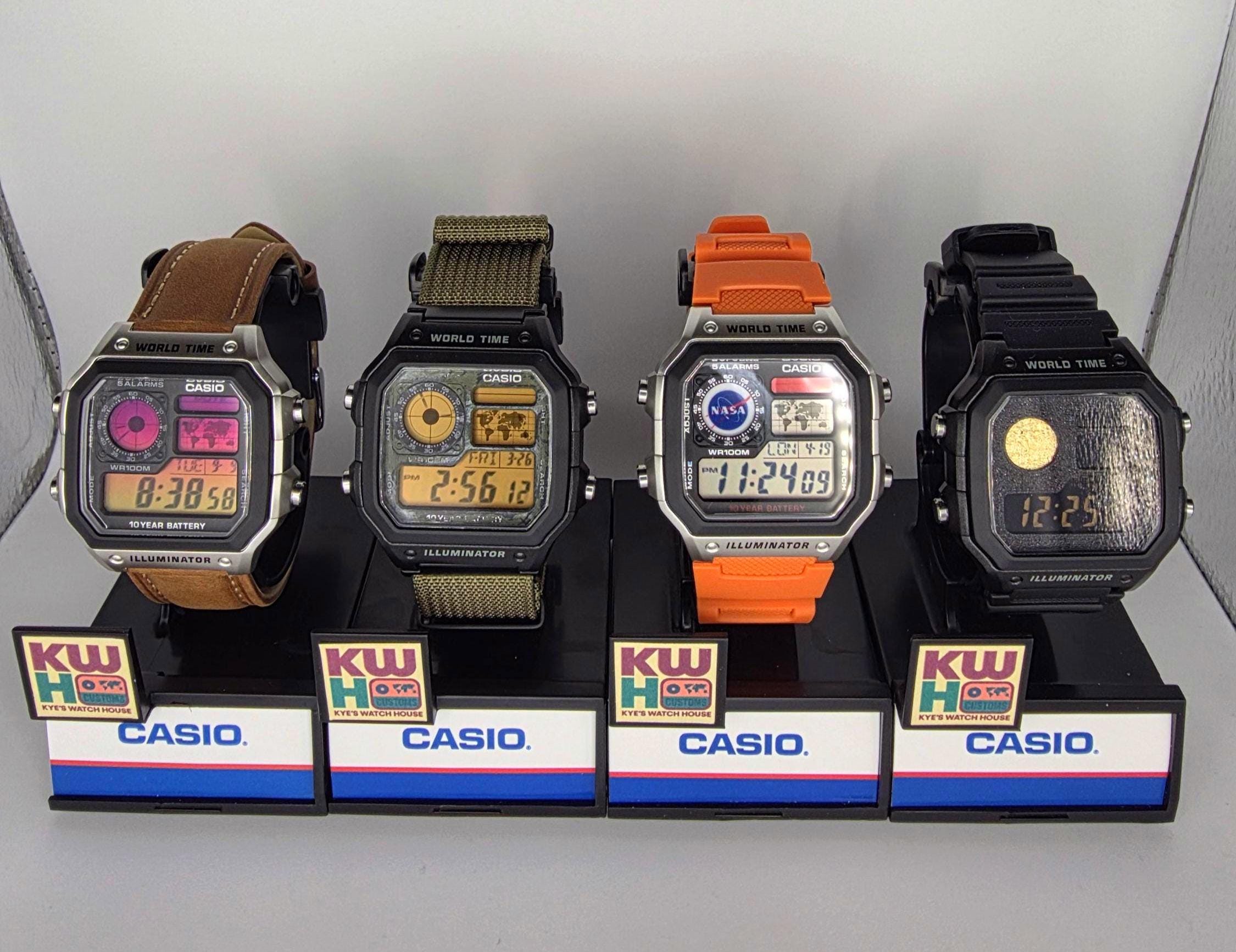 NASA Space Custom Casio Royale AE1200 Watch Mod - Etsy