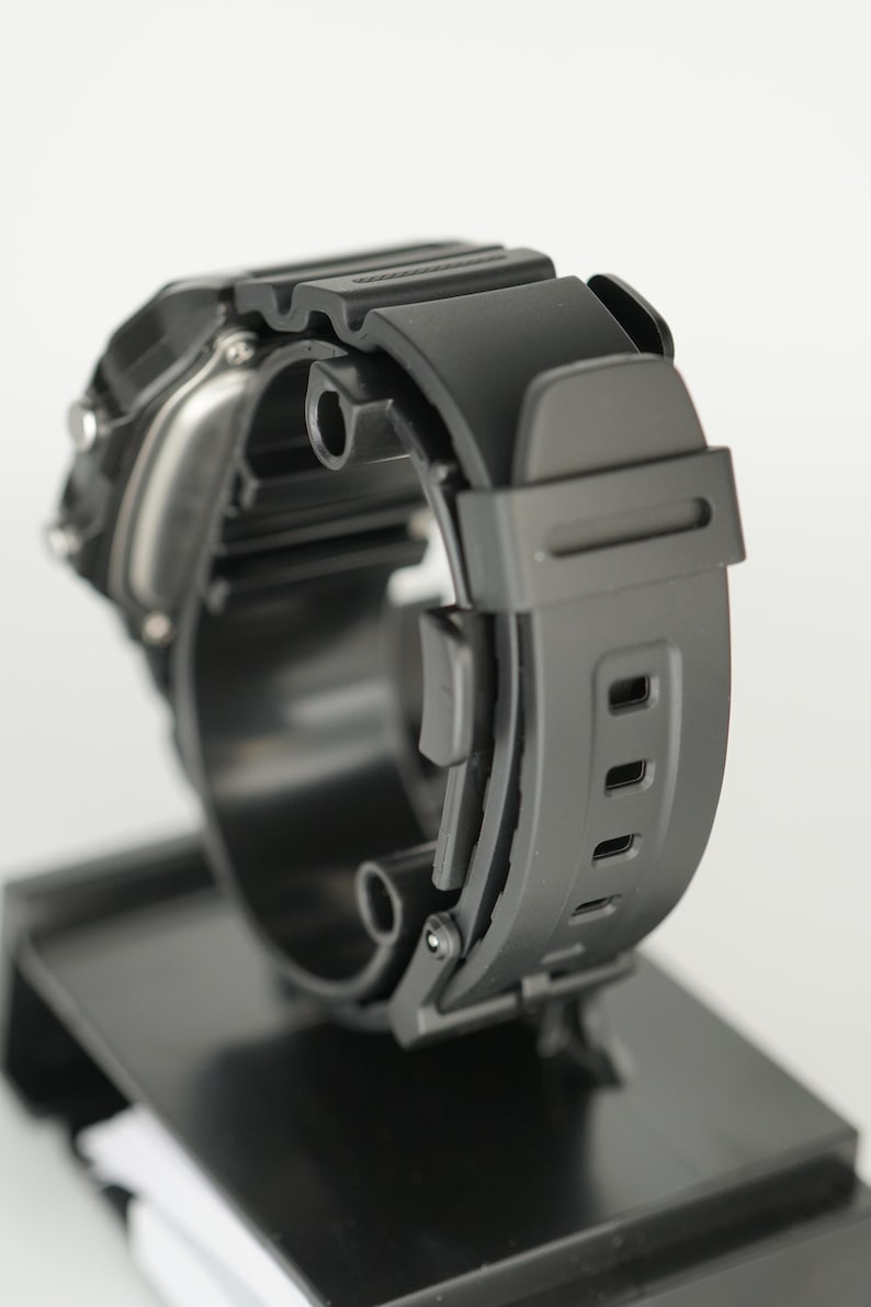 Black Red Stealth Custom Casio Royale AE1200 Watch Mod, Blacked Out ...