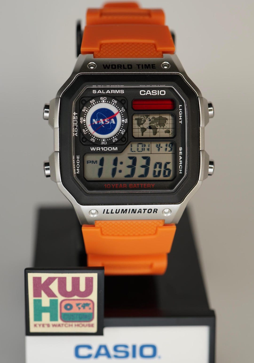 NASA Space Custom Casio Royale AE1200 Watch Mod - Etsy