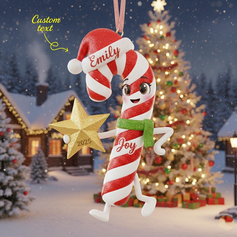 Acrylic Candy Cane Charms - Etsy