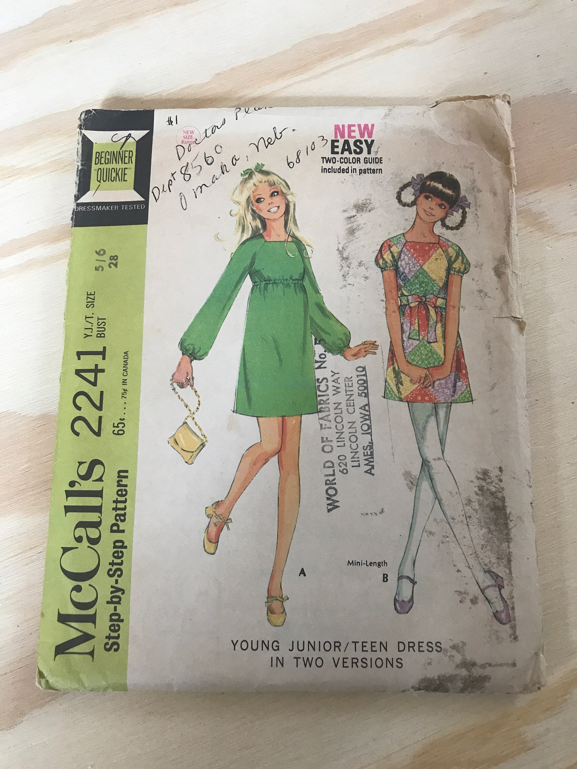Vtg 1960-1970’s Mccall’s Sewing Pattern/miss,teen,girl YOU CHOOSE - Etsy