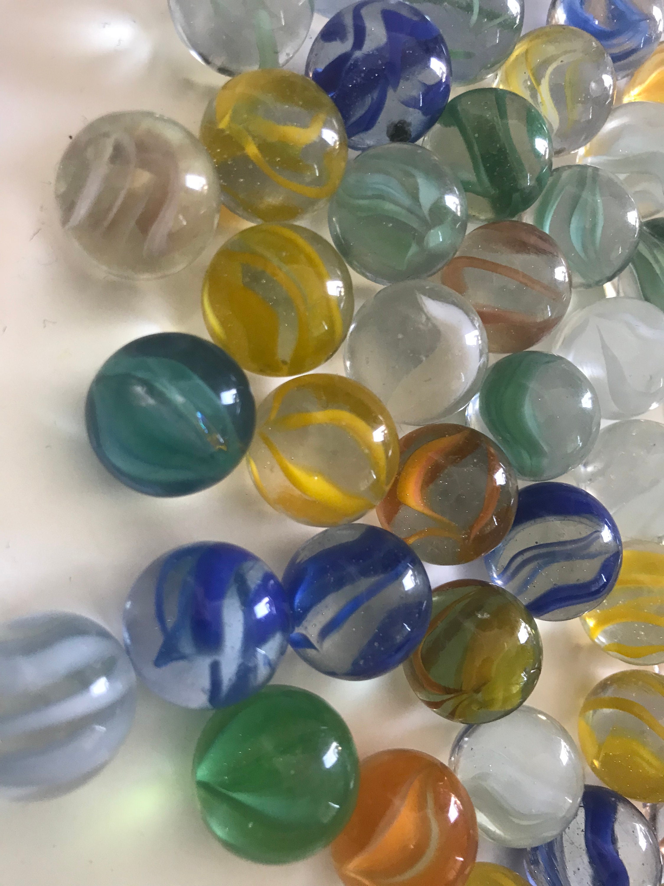 Set of Swirl Colored Marbles/shooter/game-decor - Etsy