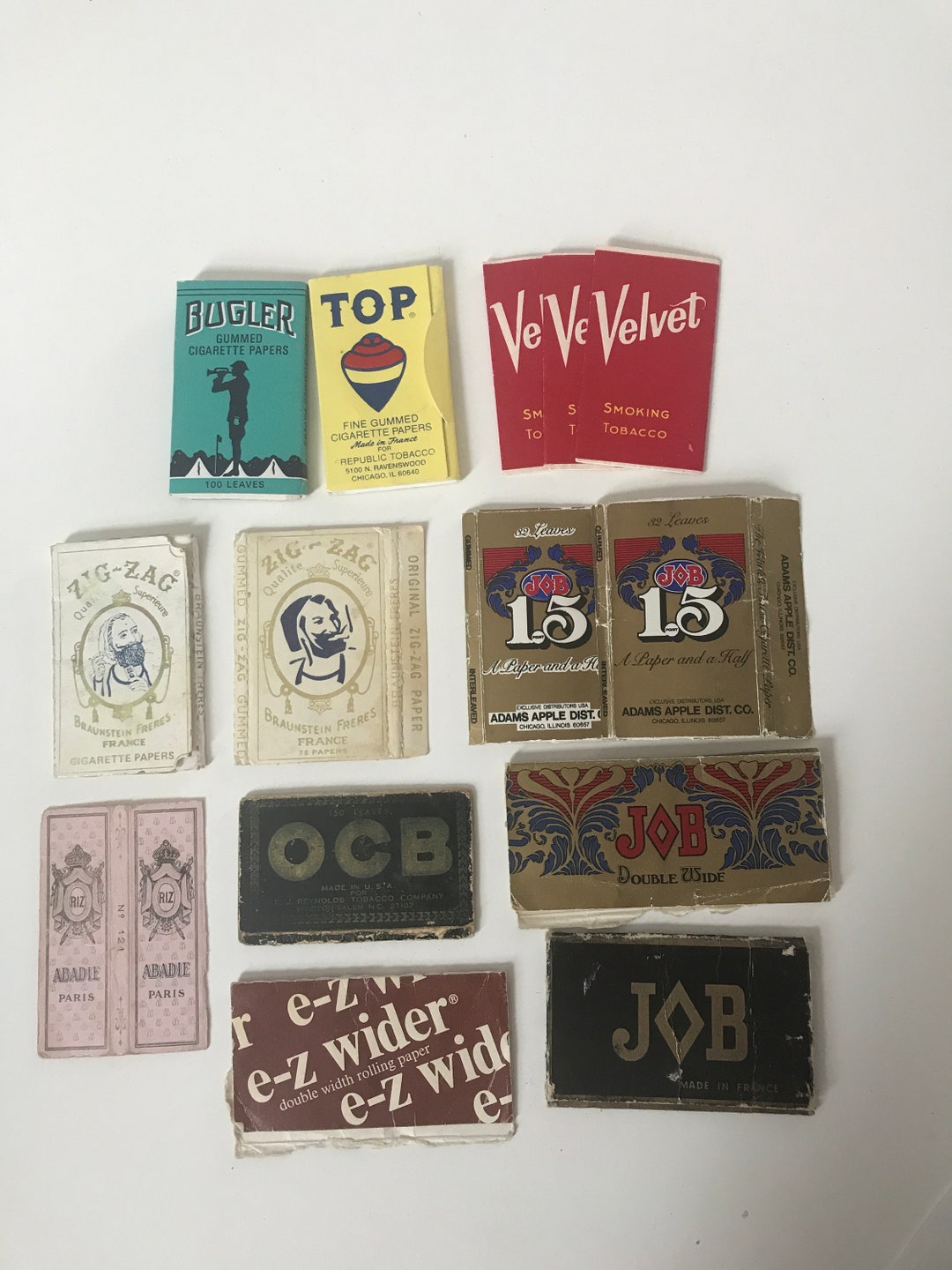 Vtg Cigarette Papers/top, Velvet,job, Abadie… - Etsy