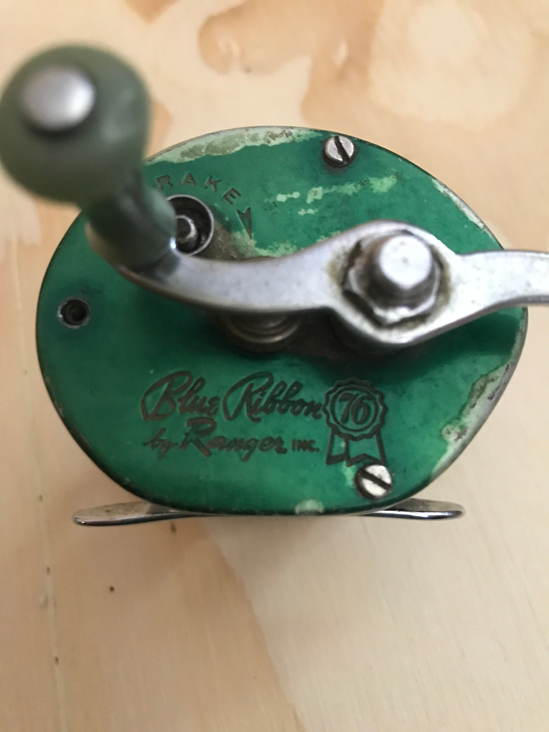 Vintage Blue Ribbon by Ranger 76 Fishing Reel - Etsy