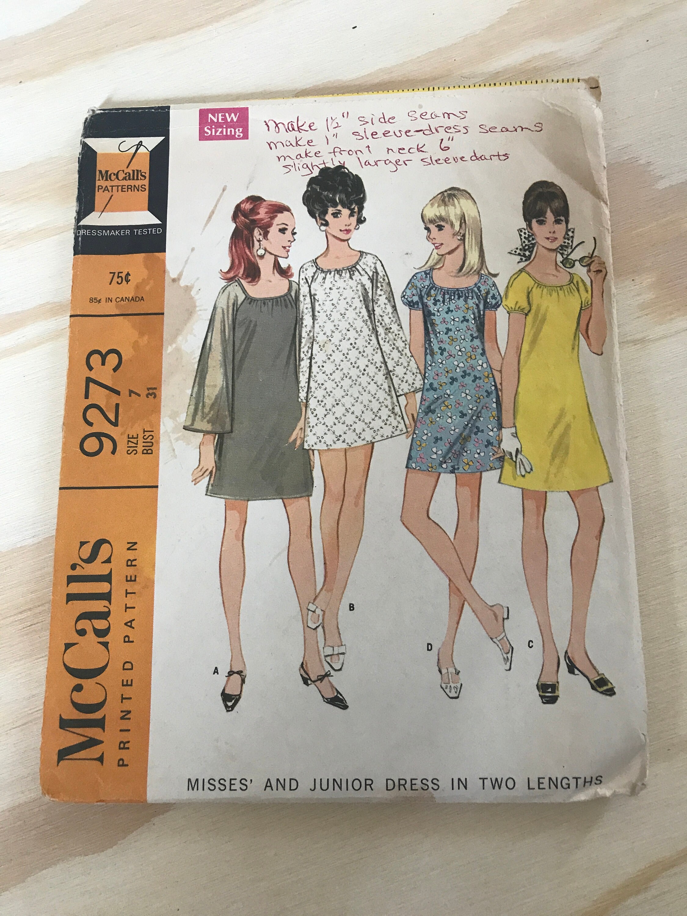 Vtg 1960-1970’s Mccall’s Sewing Pattern/miss,teen,girl YOU CHOOSE - Etsy