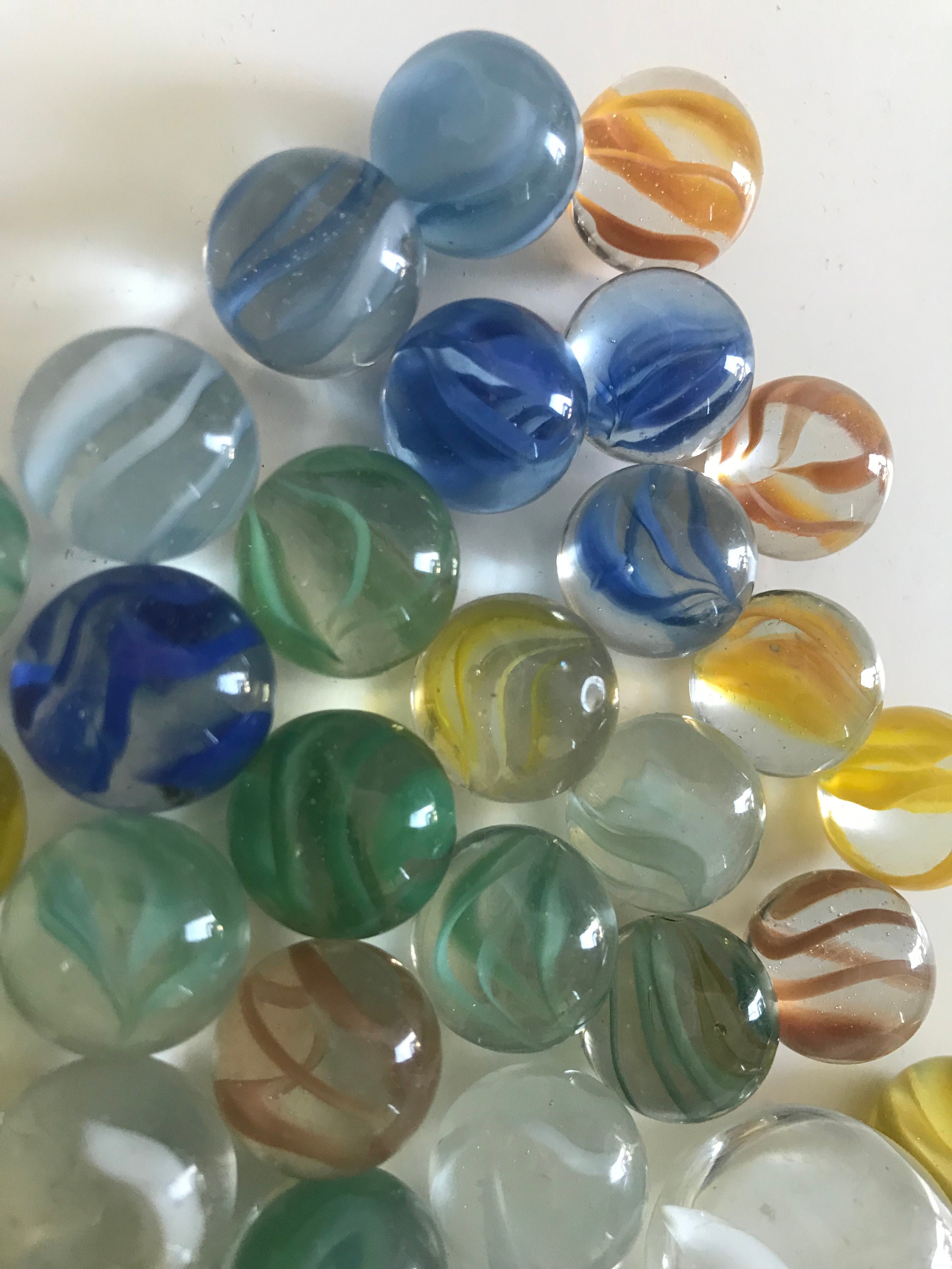 Set of Swirl Colored Marbles/shooter/game-decor - Etsy