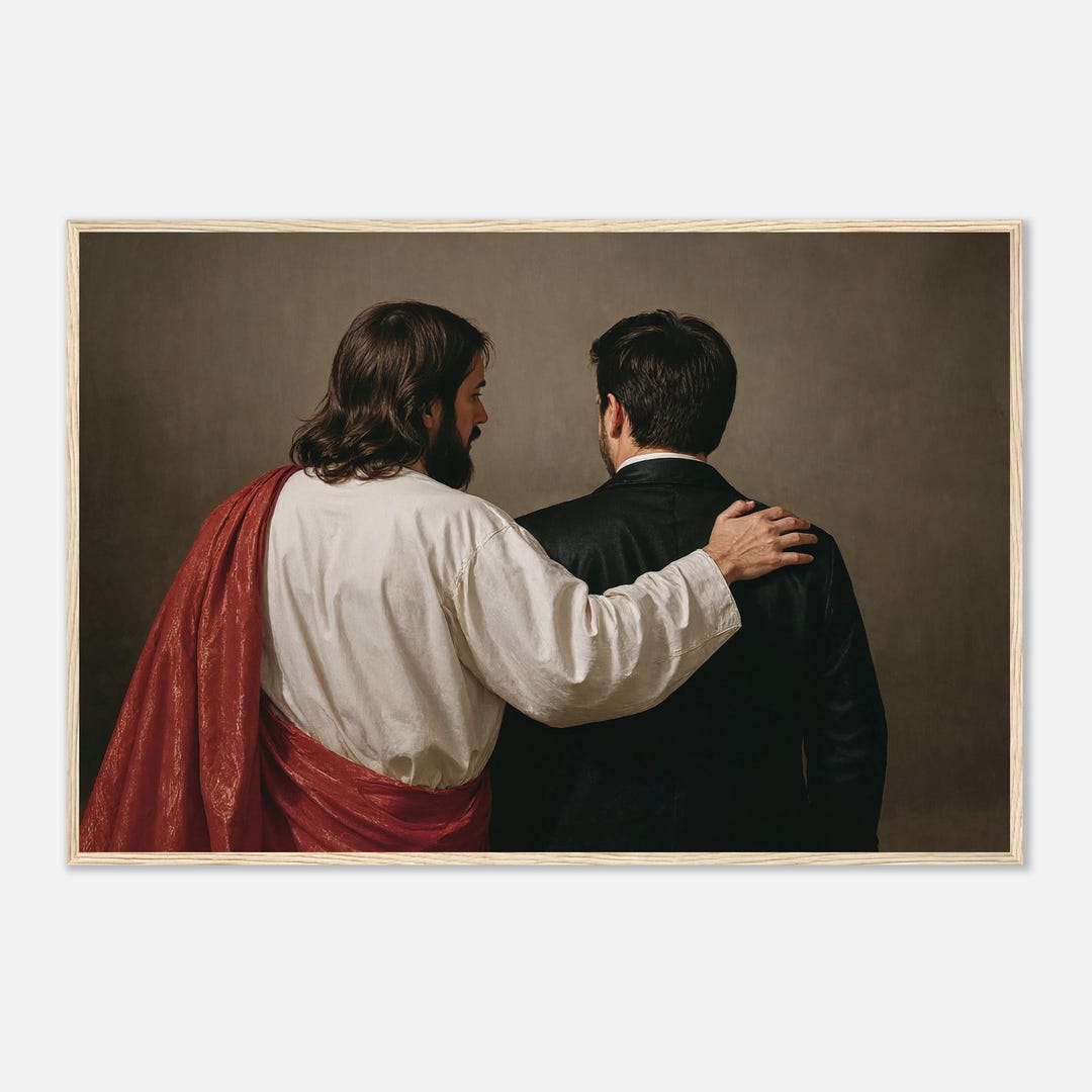 Jesus Our Comforter | Wooden FRAMED POSTER | Faith-based Wall Art ...