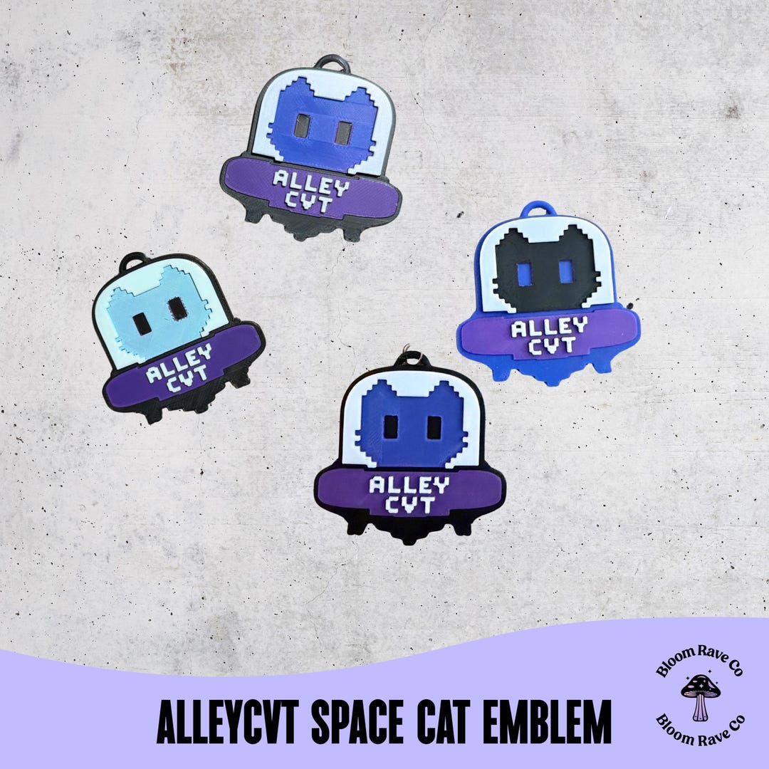 Alleycvt Space Cat Emblem - Etsy