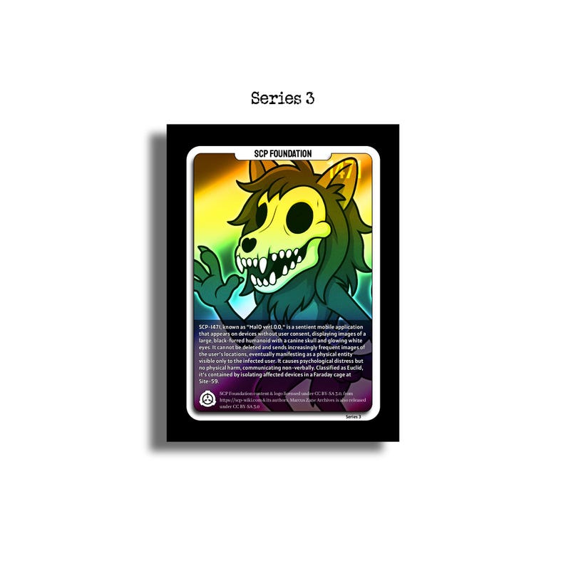 SCP Foundation Trading Cards - SCP 1471 - Etsy