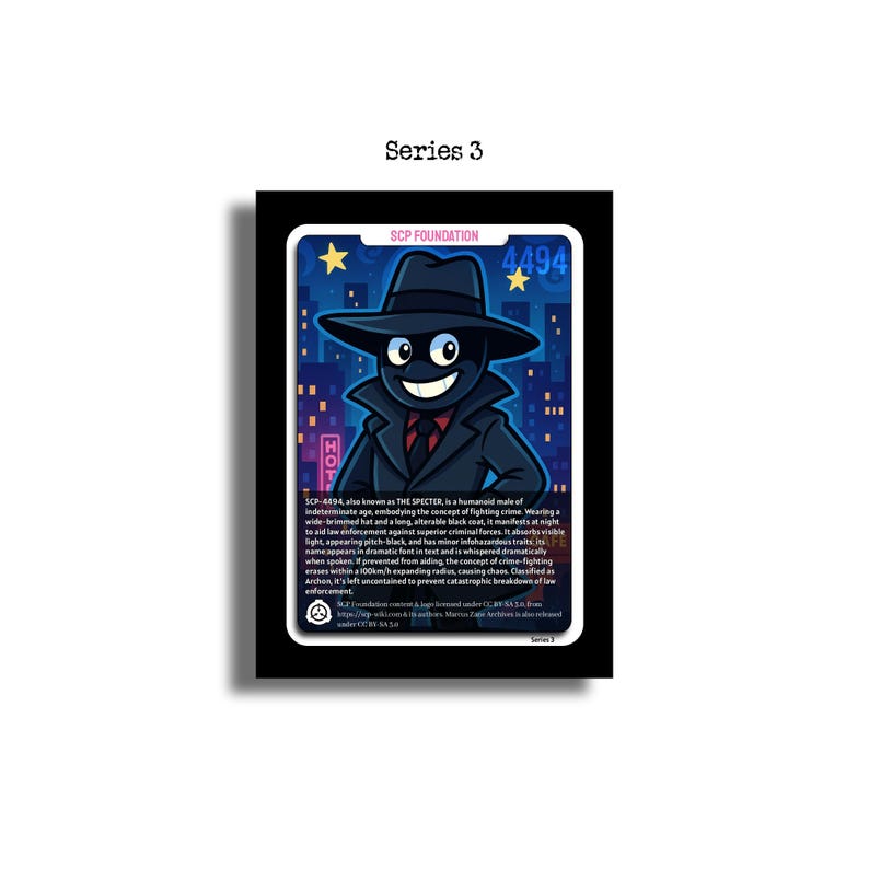 SCP Foundation Trading Cards - SCP 4494 - Etsy