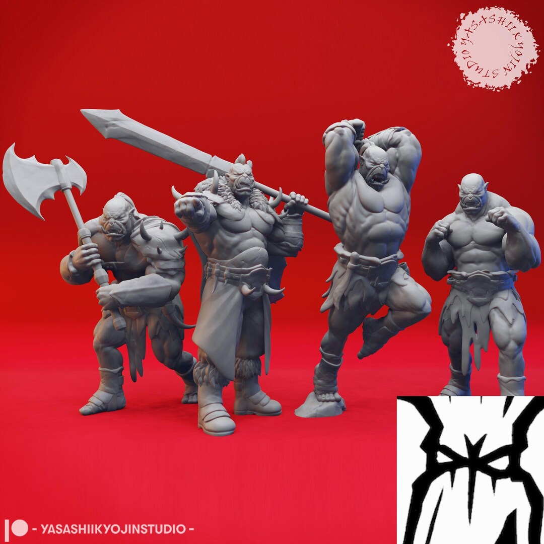 Orcs by YKS | TTRPG Minis | Dnd Pathfinder Shadowdark | - Etsy
