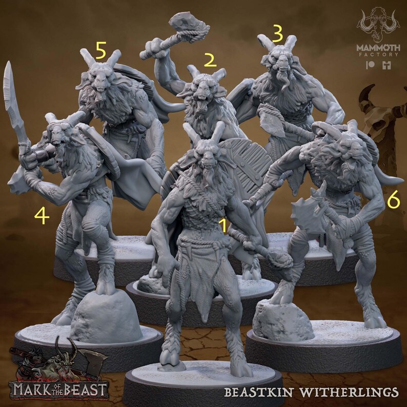 Mammoth Factory, Mark of the Beast | TTRPG Minis | Dnd Pathfinder ...