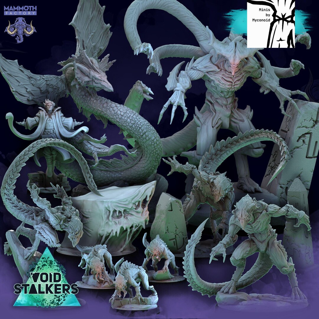 Mammoth Factory, Void Stalkers | TTRPG Minis | Dnd Pathfinder ...