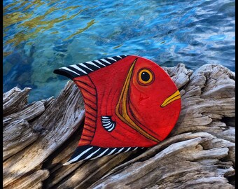 Folk art fish | Etsy