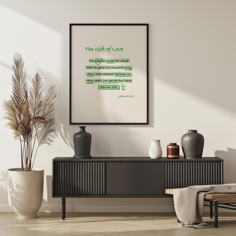 Set of 3 Aesthetic Bible Verse Art, Bible Verse Bundle Matthew John ...