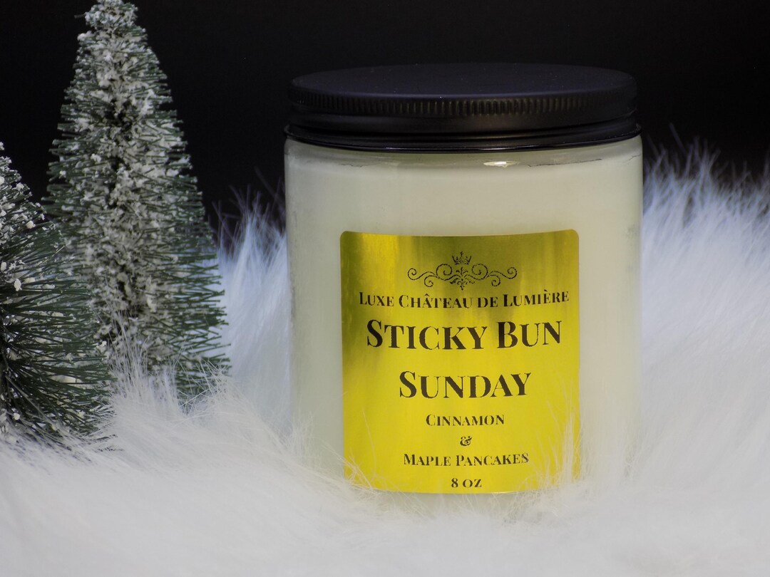 Sticky Bun Sunday – 8oz Luxury Candle - Etsy
