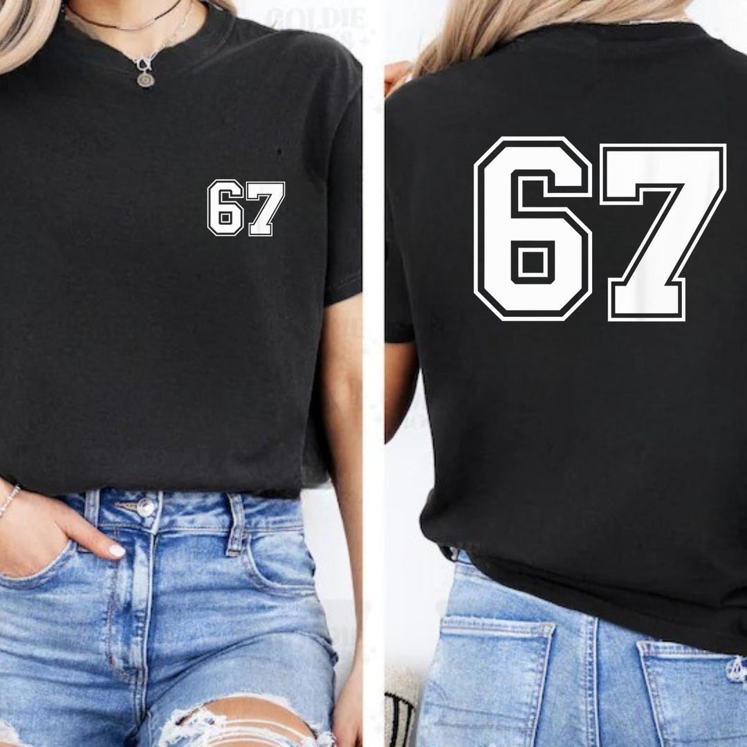 Varsity Jersey Number 67 PNG: Retro Sports Font (digital Download) - Etsy