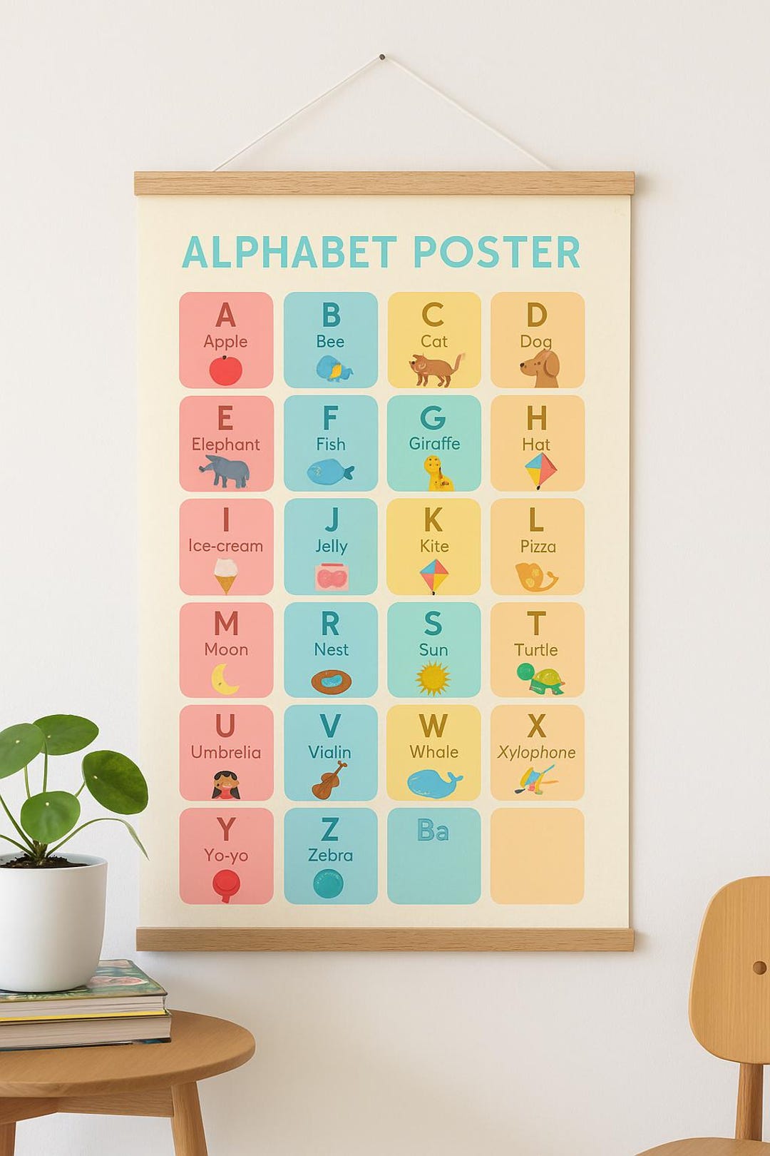 Printable Alphabet Poster for Classroom | A-Z Wall Art for Kids ...