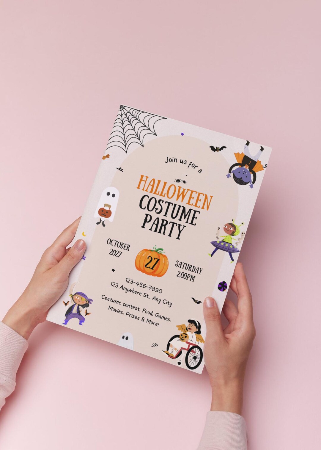 Halloween Costume Party Invitation | Editable Digital Download | Spooky ...