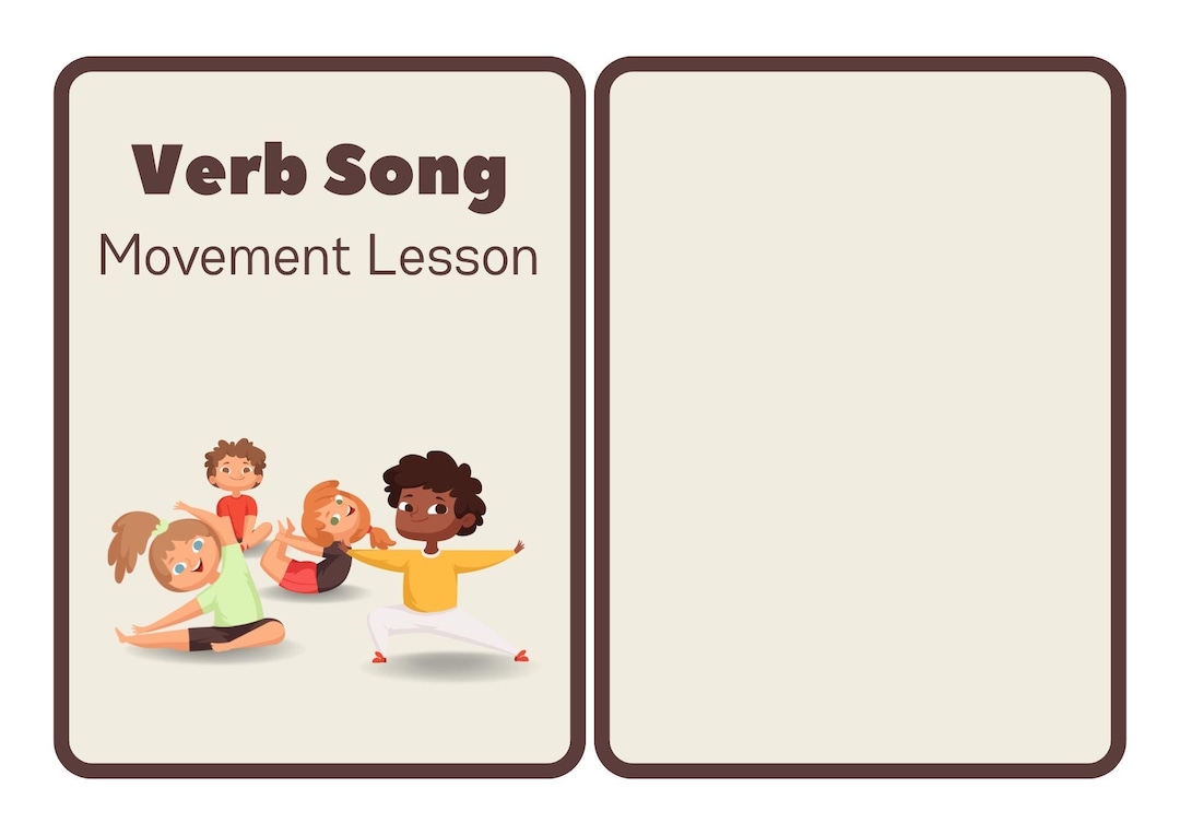 STEAM Movement Verbs Lesson Plan - Etsy
