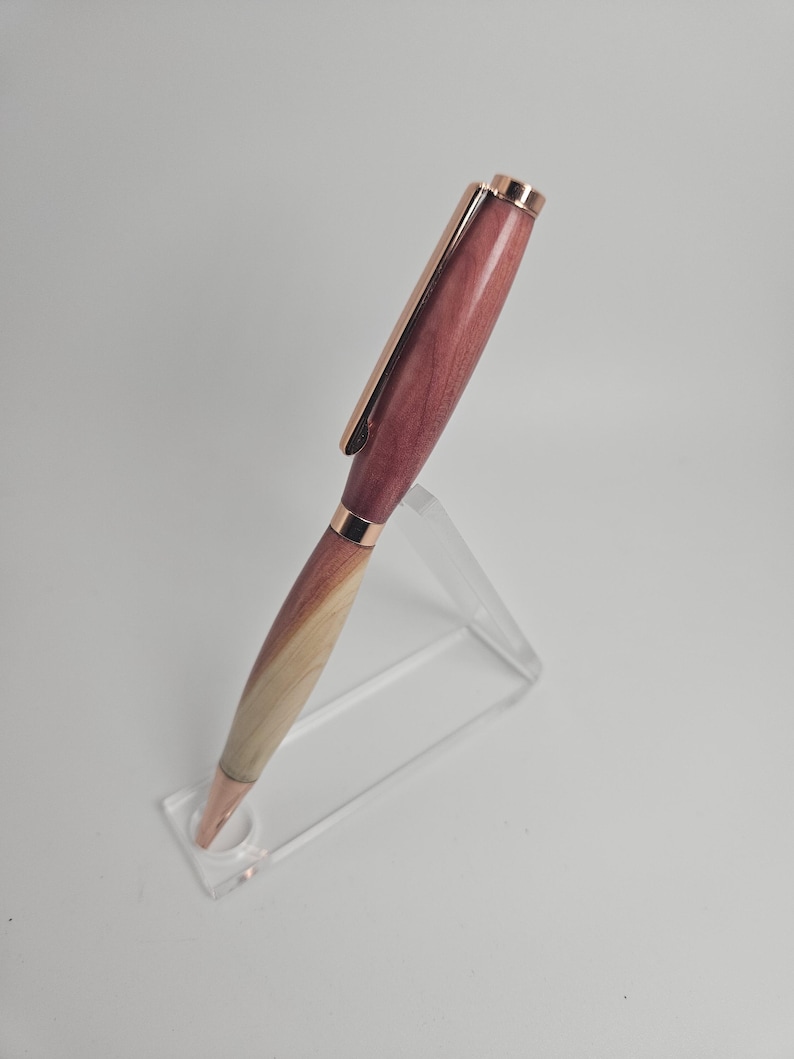 Hand-turned Eastern Red Cedar Pen With Rose Gold Hardware | Handmade ...