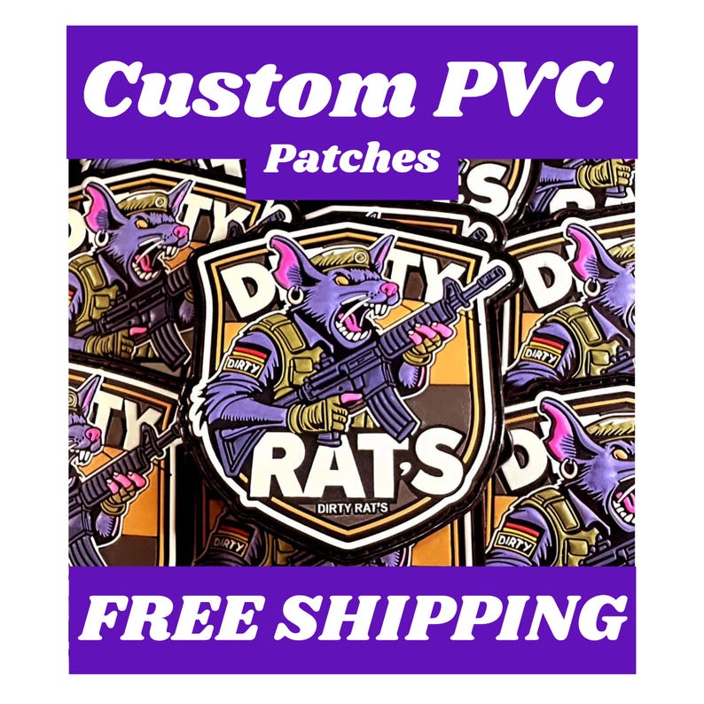 Custom PVC Patches | 2D/3D Rubber Logo, Tactical Morale Patch - Etsy