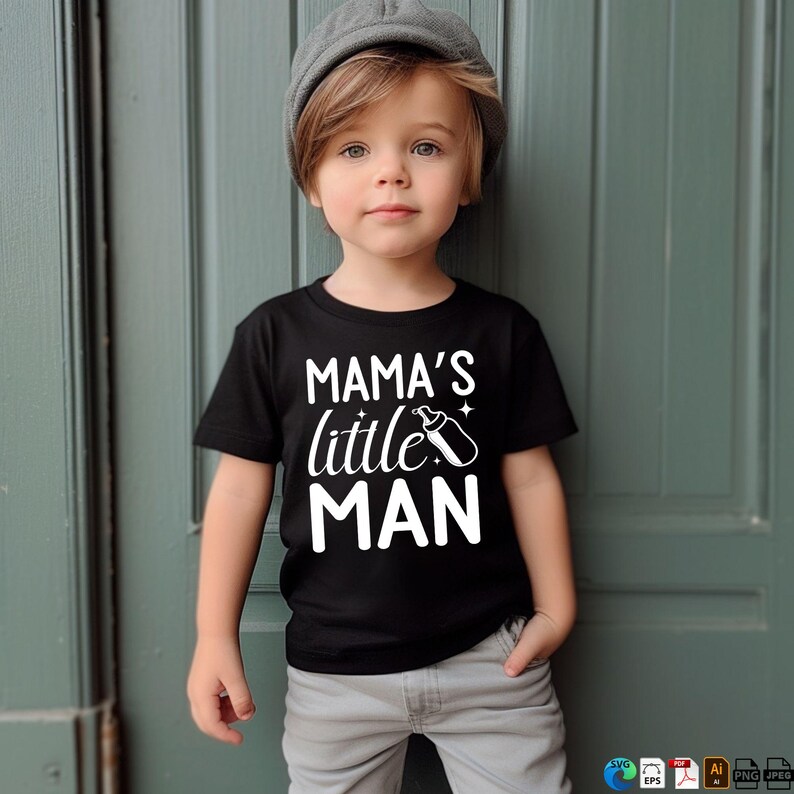 Mama's Little Man PNG Svg Digital Download - Etsy