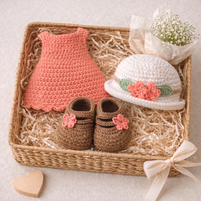 Amigurumi Doll Clothes Crochet Pattern, Dress, Hat, Shoes (PDF Pattern ...