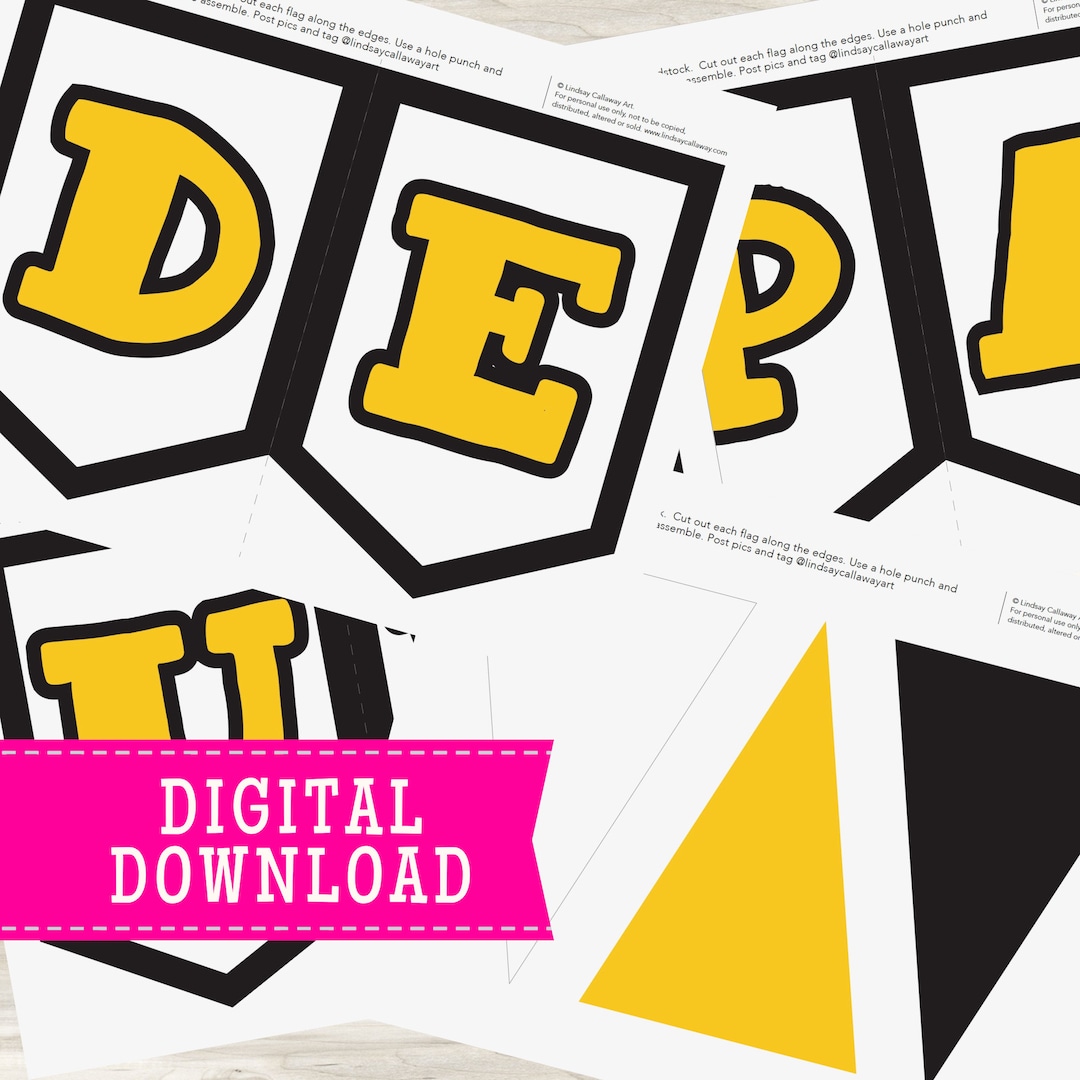 Depauw Bound Graduation Banner: College Party Decor (digital Download ...