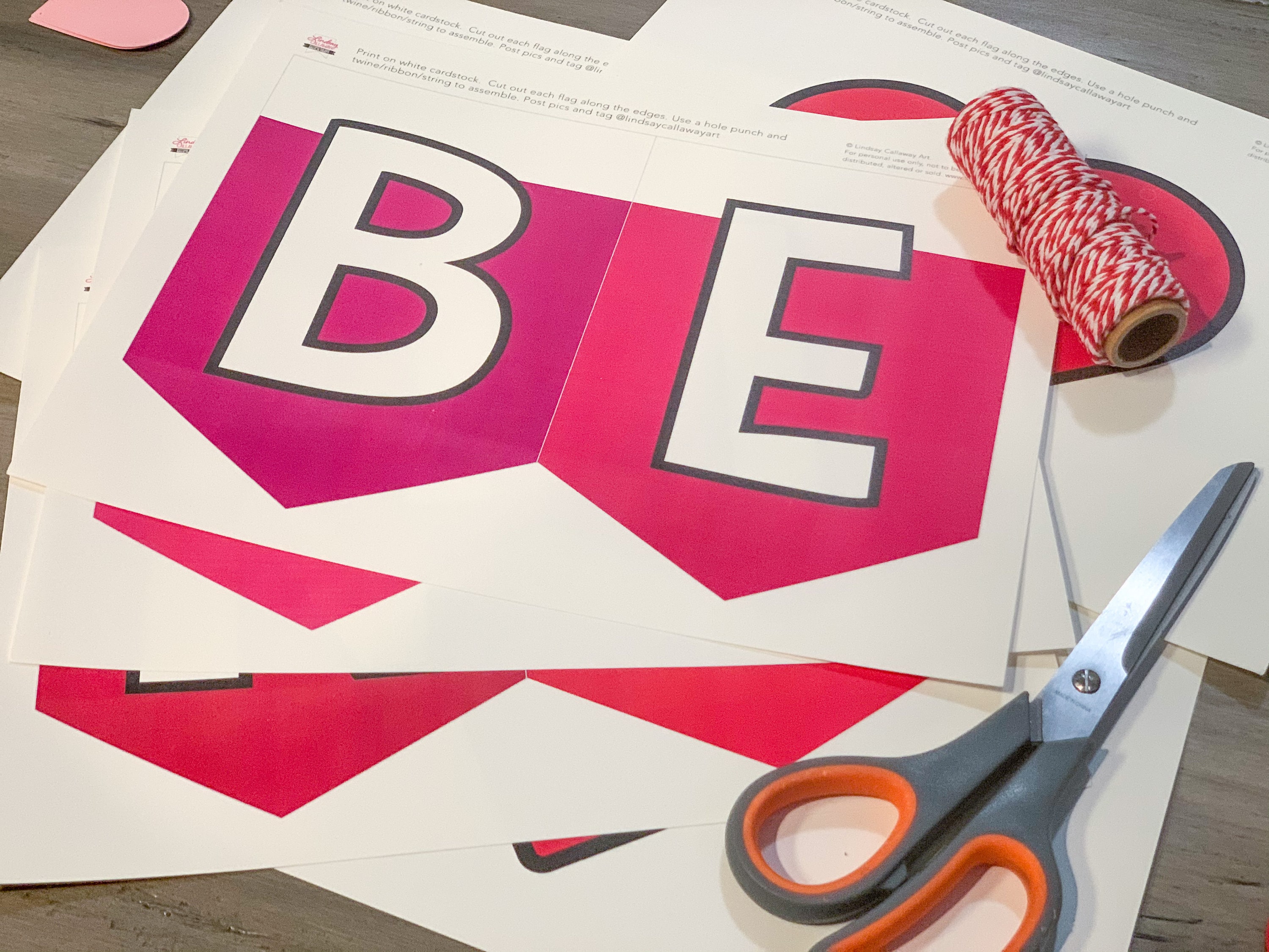 Valentine's Day Be Mine Printable Banner - Etsy Polska