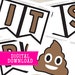 It's Potty Time Poop Printable Banner Potty Training Potty Party No ...