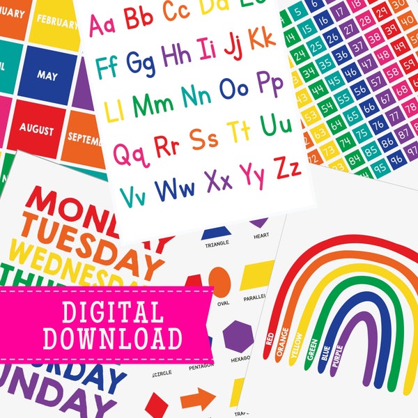 100 Days of School Chart - Etsy