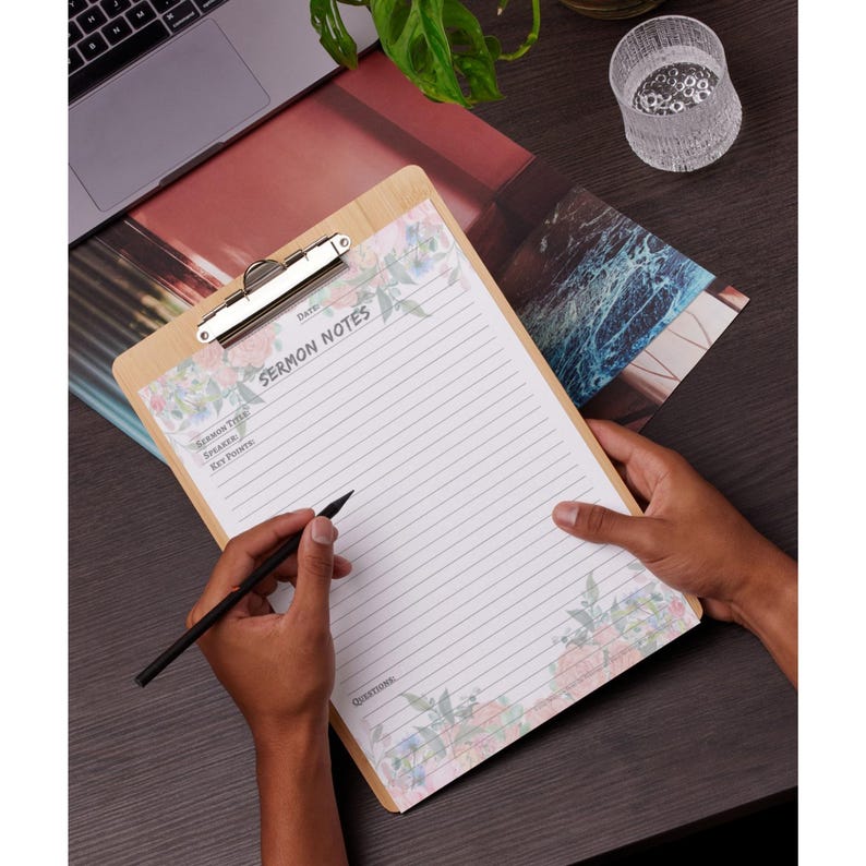 Printable Sermon Notes Template Bundle: Christian Bible Study Journal ...