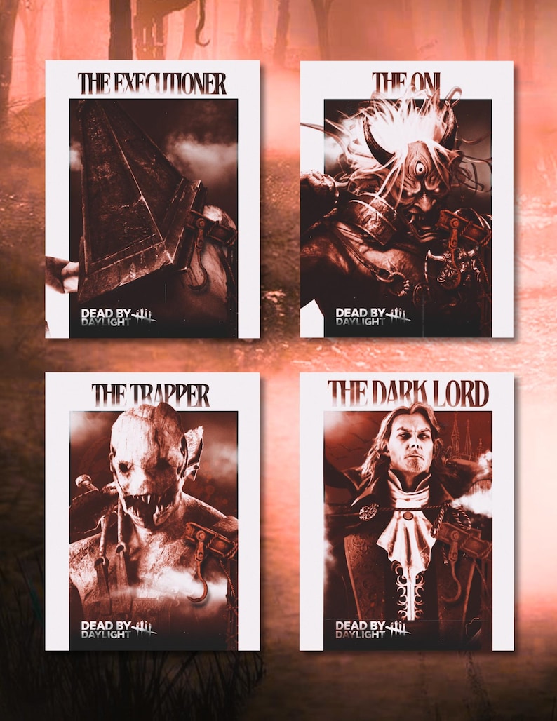 Dead by Daylight All Killer Character Poster Prints - Etsy