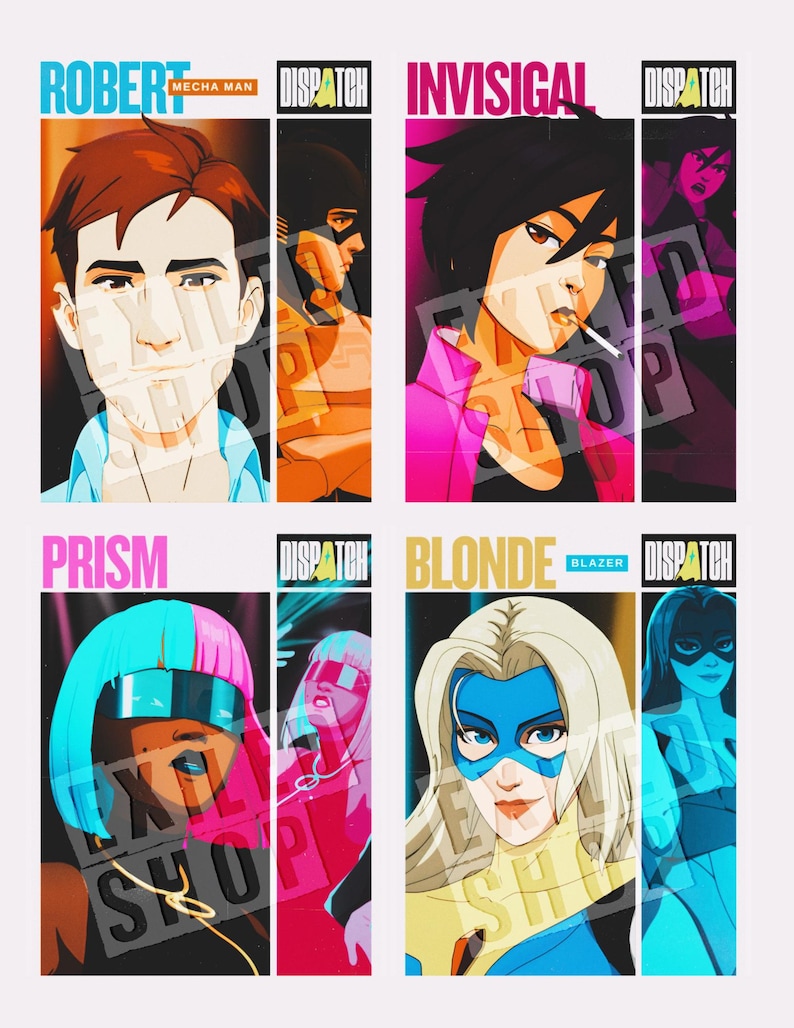 Dispatch Character Posters, Video Game Wall Art - Etsy
