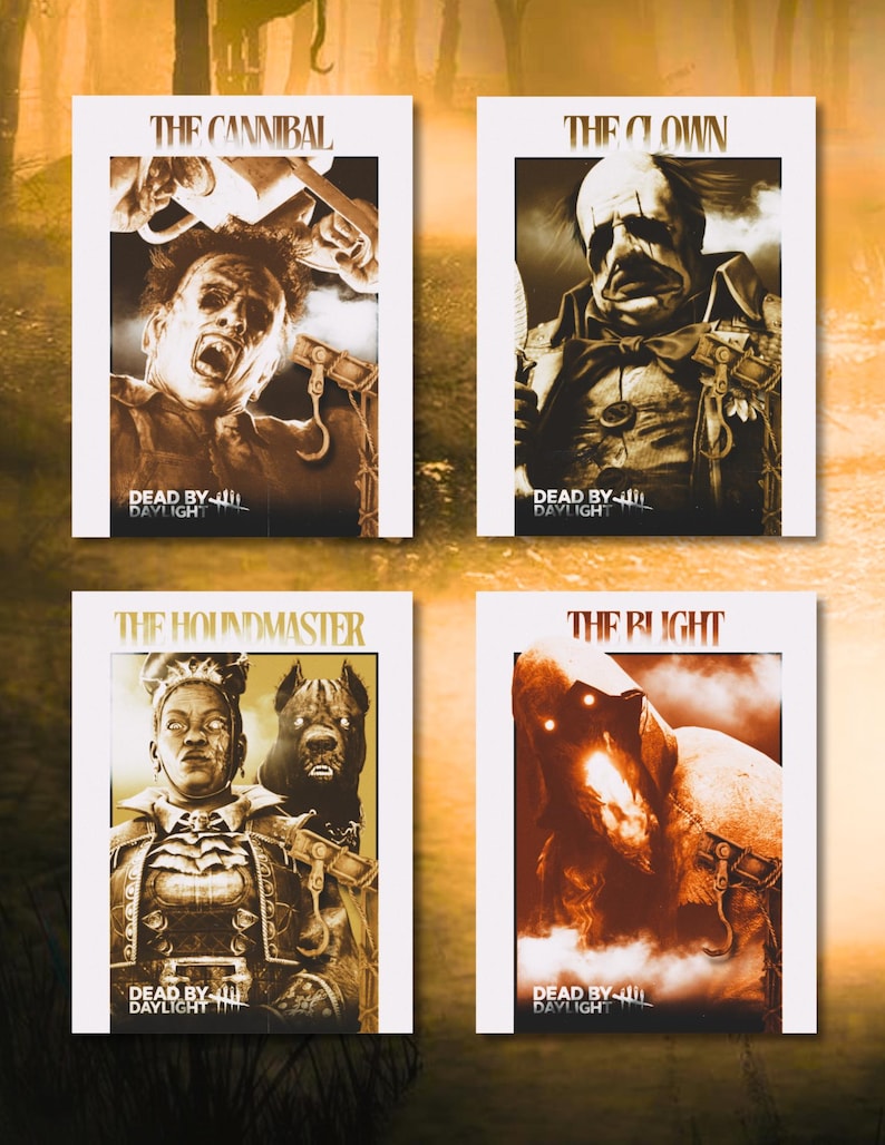 Dead by Daylight All Killer Character Poster Prints - Etsy