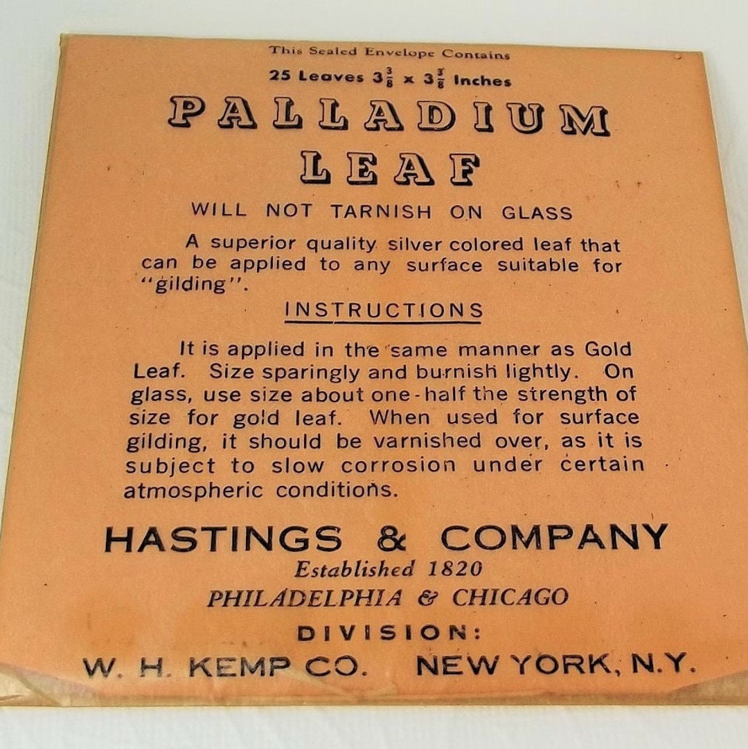 Vintage PALLADIUM LEAF by Hastings & Co Brand - Flat Sheets or on a ...