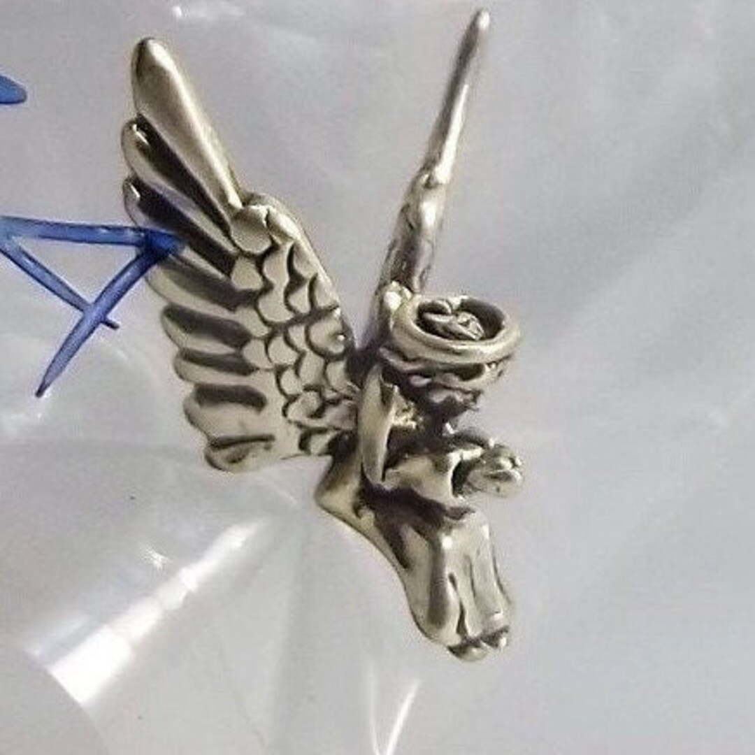 ANGEL Sterling Silver Jewelry Bead Cap Burgard Studios - Etsy