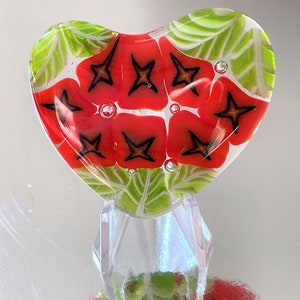 Pocket Heart Hug - Choose Your Favorite - One of a Kind - Fused Glass ...