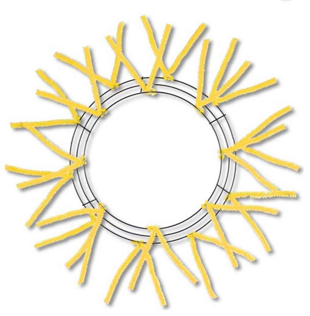 Round Wreath Work Forms, 15” Wire 24” OAD Pencil Work Wreaths, Multiple ...