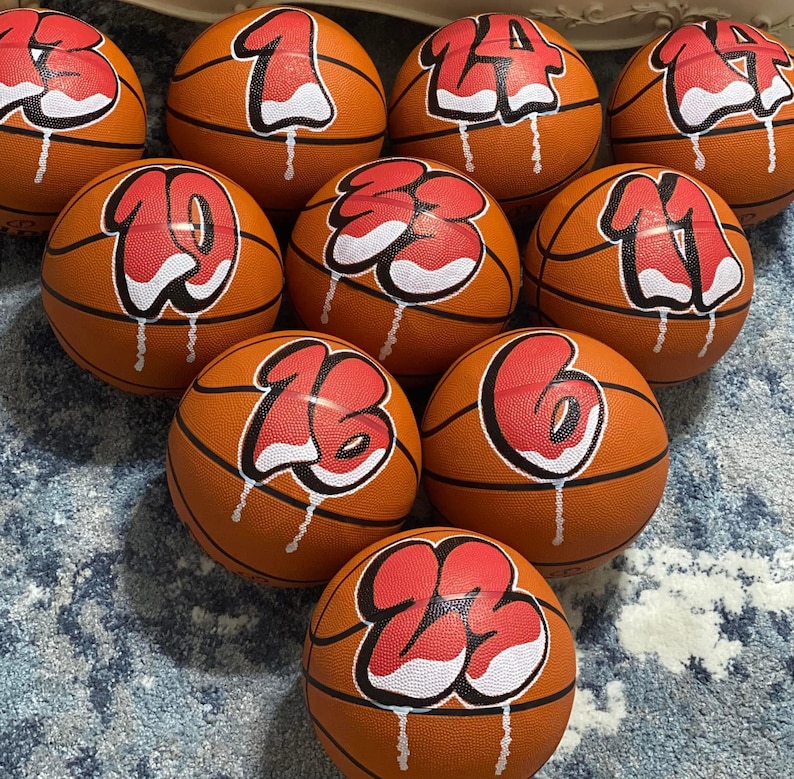 Personalized Graffiti Basketball, Custom Coach Team Gift, Keepsake ...