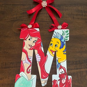 Handpainted Ariel Wooden Wall Letter: Custom Kids Room Decor - Etsy