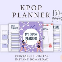 Digital Planner, Seventeen Kpop, Printable Calendar, Undated Month ...