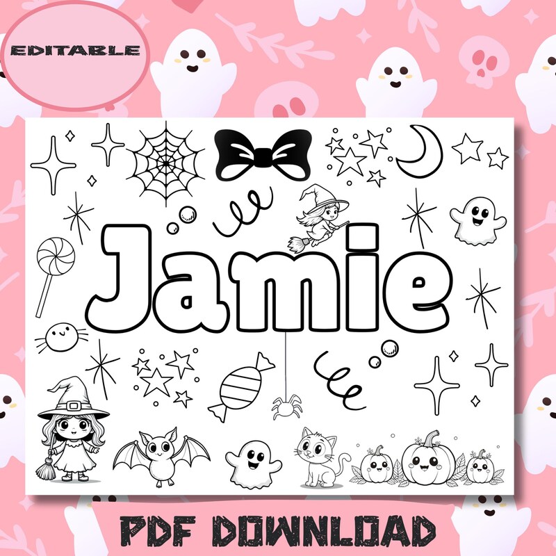 Halloween Coloring Pages - Etsy