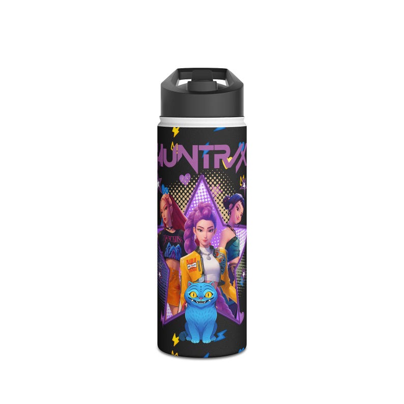 Huntrix K-pop Demon Hunters Stainless Steel Water Bottle, Insulated ...
