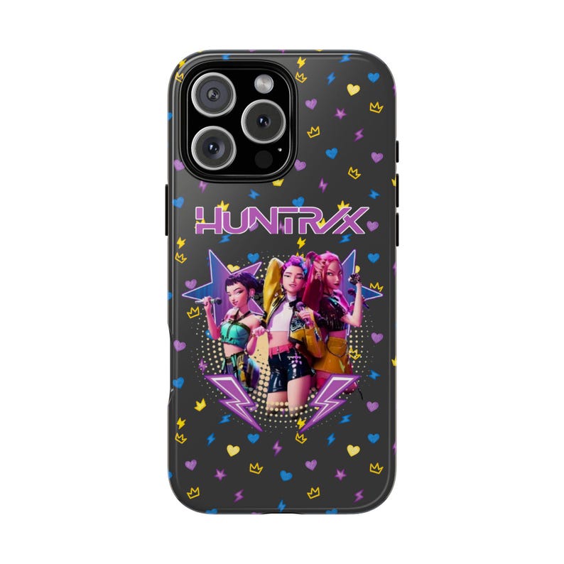 Huntrix K-pop Demon Hunters Protective Phone Case for iPhone 16, 3D ...
